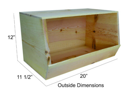 Wooden Stackable Storage Bin - Poole & Sons, Inc.